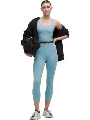 Lululemon Wunder Train High-Rise Crop 23 Washed Blue
