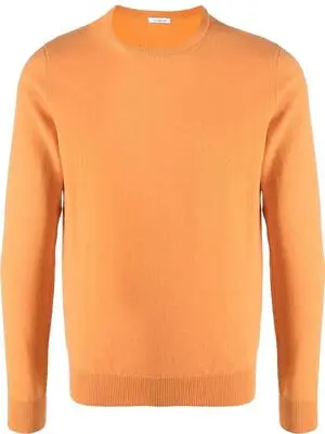 Malo Round Neck Cashmere Jumper - Orange