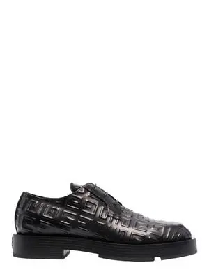 Givenchy 4g-motif Leather Derby Shoes - Black