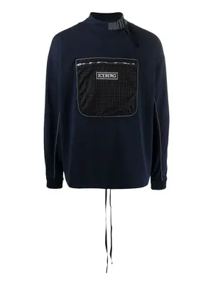 Iceberg Mock-neck Sweatshirt - Blue