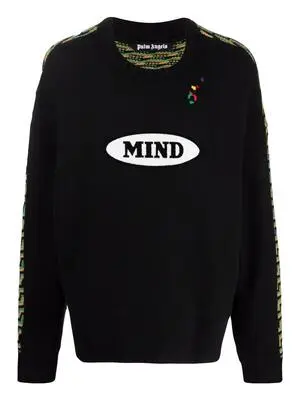 Palm Angels X Missoni Patch-detail Crew-neck Jumper - Black
