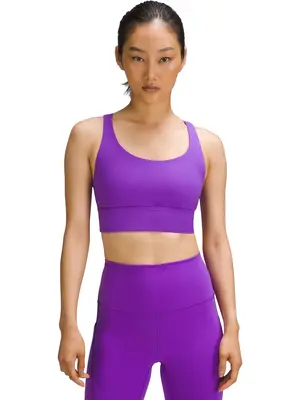 Lululemon Energy Longline Bra Atomic Purple