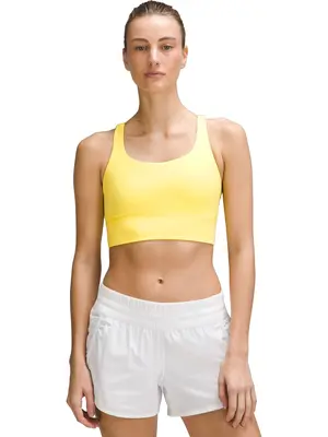 Lululemon Energy Longline Bra Beaming Yellow
