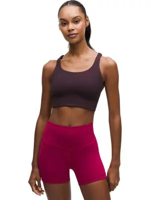 Lululemon Energy Longline Bra - Black Plum