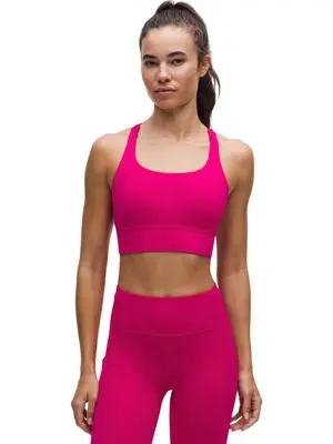 Lululemon Energy Longline Bra - Calypso Pink