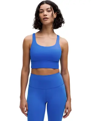 Lululemon Energy Longline Bra Cerulean Blue