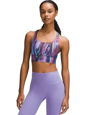 Lululemon Energy Longline Bra Chroma Blur Multi