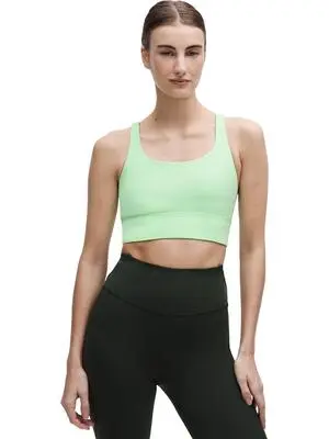 Lululemon Energy Longline Bra Citra Lime