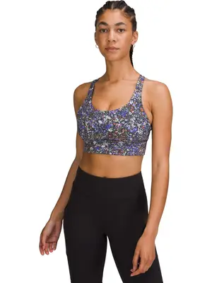 Lululemon Energy Longline Bra Flower Burst Multi