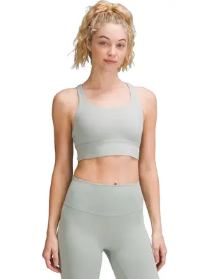 Lululemon Energy Longline Bra Jade Grey