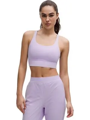 Lululemon Energy Longline Bra Lavender Frost