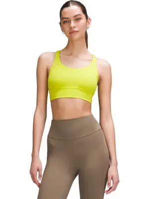 Lululemon Energy Longline Bra Lichen Lime