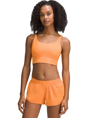 Lululemon Energy Longline Bra Lit Orange