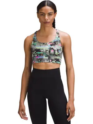 Lululemon Energy Longline Bra Paint Drift Multi