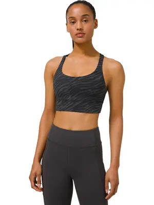 Lululemon Energy Longline Bra Printed