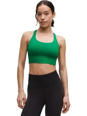 Lululemon Energy Longline Bra Raceway Green