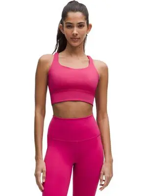 Lululemon Energy Longline Bra Raspberry Coulis