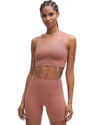 Lululemon Energy Longline Bra Red Clay
