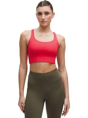 Lululemon Energy Longline Bra Red Glow