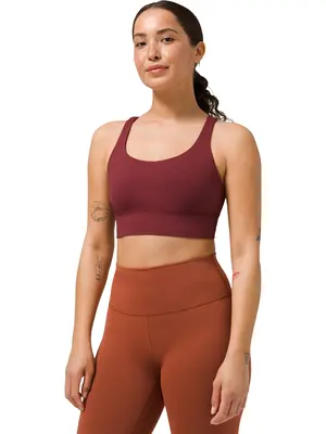 Lululemon Energy Longline Bra Red