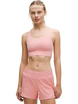 Lululemon Energy Longline Bra Tea Rose