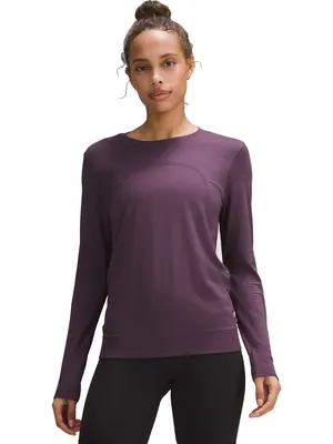Lululemon Relaxed Long-Sleeve Shirt Grape Thistle/grape Thistle
