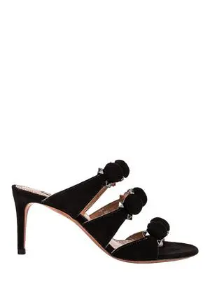 Alaïa Pom Pom Studded Mules - Noir