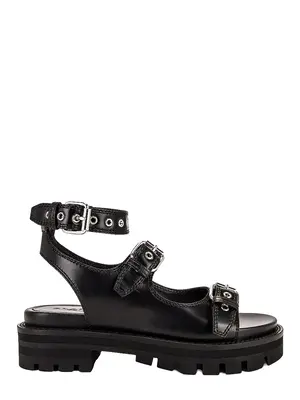 Alaïa Buckle Sandals - Noir