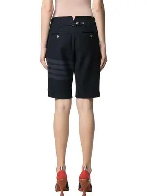 Thom Browne 4-bar Stripe Twill Shorts - Blue