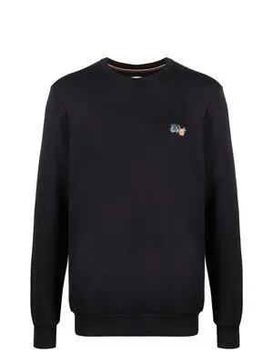 Paul Smith Logo-print Crew-neck Sweatshirt - Blue