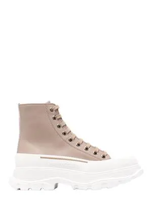 Alexander McQueen Alexander McQueen Tread Slick High-Top Sneakers Neutrals