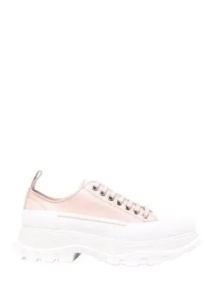 Alexander McQueen Tread Slick Lace-up Sneakers - Pink