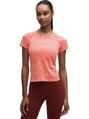 Lululemon Swiftly Tech Short-Sleeve Shirt 2.0 Cherry Ember/light Ivory