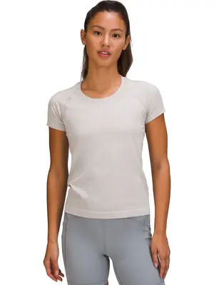 Lululemon Swiftly Tech Short-Sleeve Shirt 2.0 Chrome/white