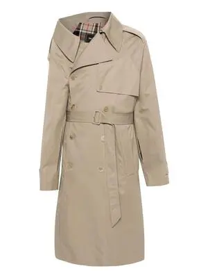 Balenciaga Belted Trench Coat - Brown