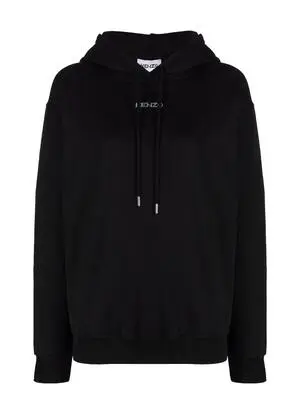 Kenzo Logo-print Pullover Hoodie - Black