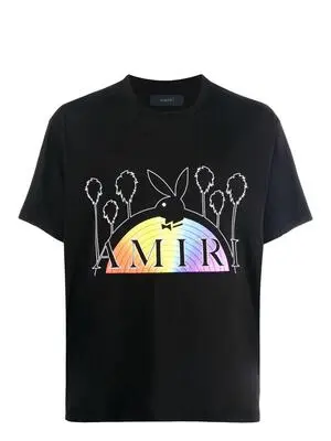 Amiri X Playboy Rainbow T-shirt - Black