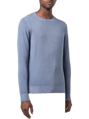 Malo Crew-neck Cashmere Jumper - Blue