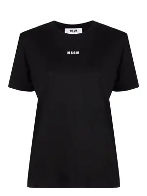 MSGM Logo-print T-shirt - Black