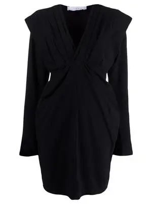 IRO PARIS IRO V-Neck Long-Sleeved Mini Dress