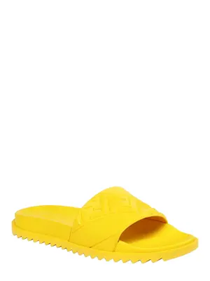 Fendi FF Slide Sandal Yellow