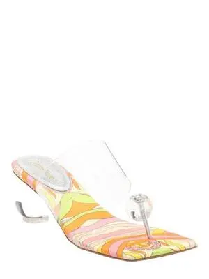 Jeffrey Campbell Latus Sandal - Clear Pink Multi