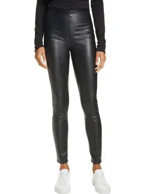 RAG & BONE Nina High Waist Pull On Faux Leather Skinny Pants