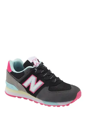 NEW BALANCE 574 Lace-Up Sneakers Black