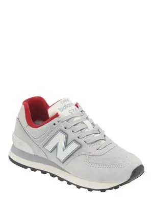 NEW BALANCE 574 Lace-Up Sneakers Blue/ Varsity Red