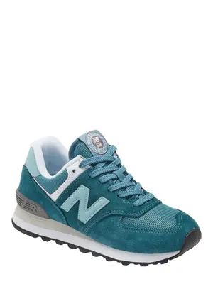NEW BALANCE 574 Lace-Up Sneakers Deep Sea