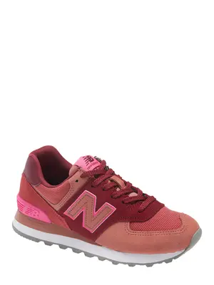 NEW BALANCE 574 Lace-Up Sneakers Garnet