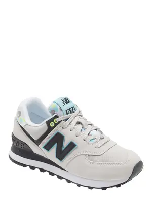 NEW BALANCE 574 Lace-Up Sneakers Rain Cloud2