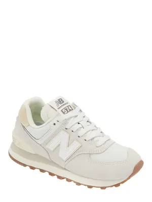 NEW BALANCE 574 Lace-Up Sneakers Reflection/ White