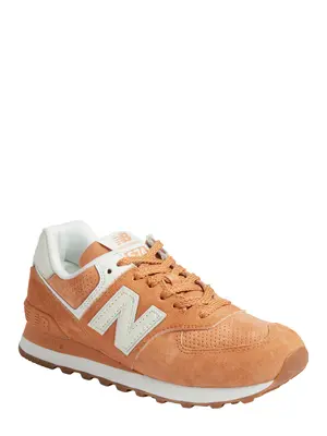 NEW BALANCE 574 Lace-Up Sneakers Sepia